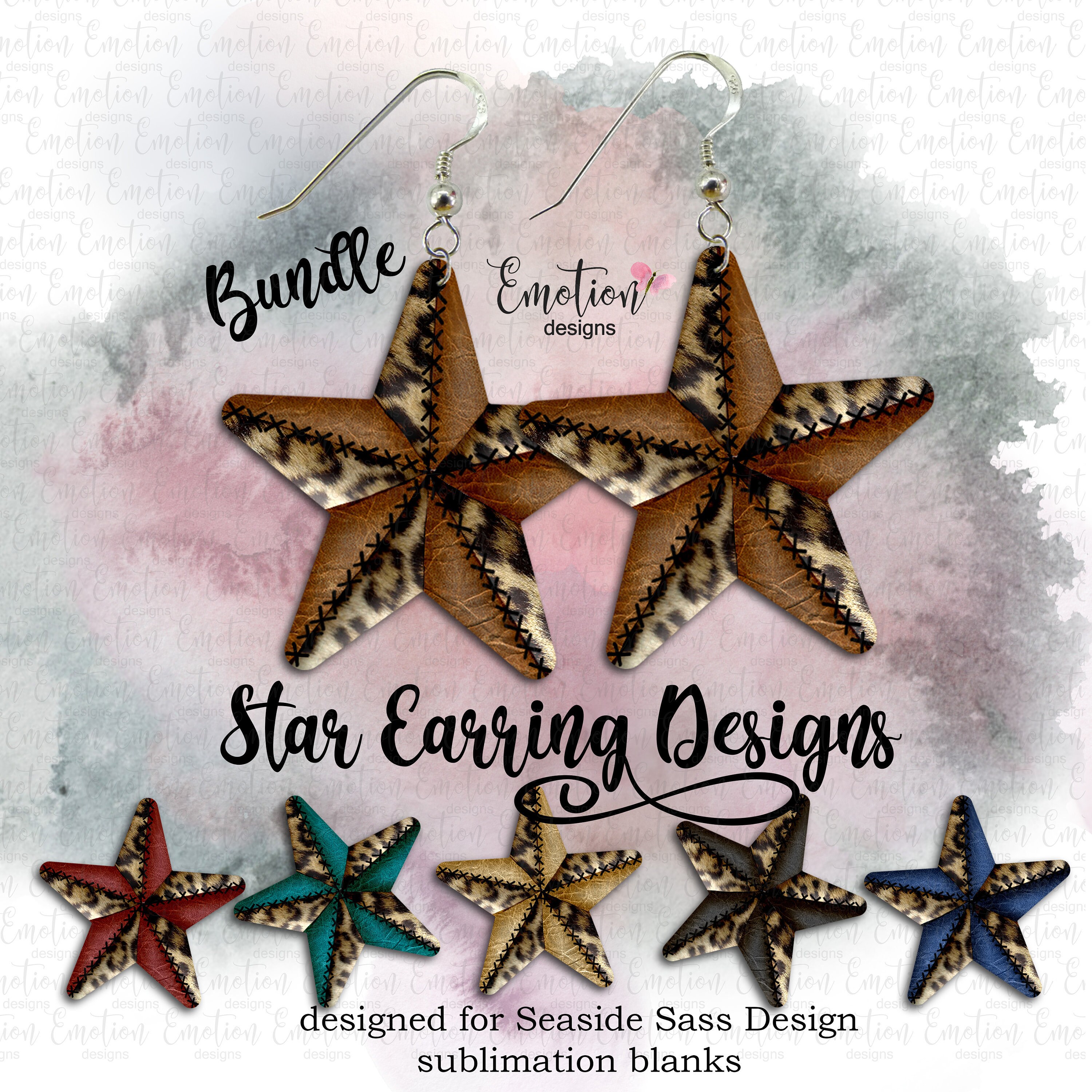 Star Earring Digital Design BUNDLE Instant Download - Etsy