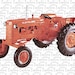 Orange Watercolor Tractor PNG Clipart, Instant Download, Sublimation ...