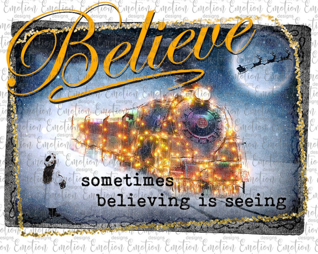 Sometimes Believing is Seeing Clipart, Instant Download, Sublimation ...