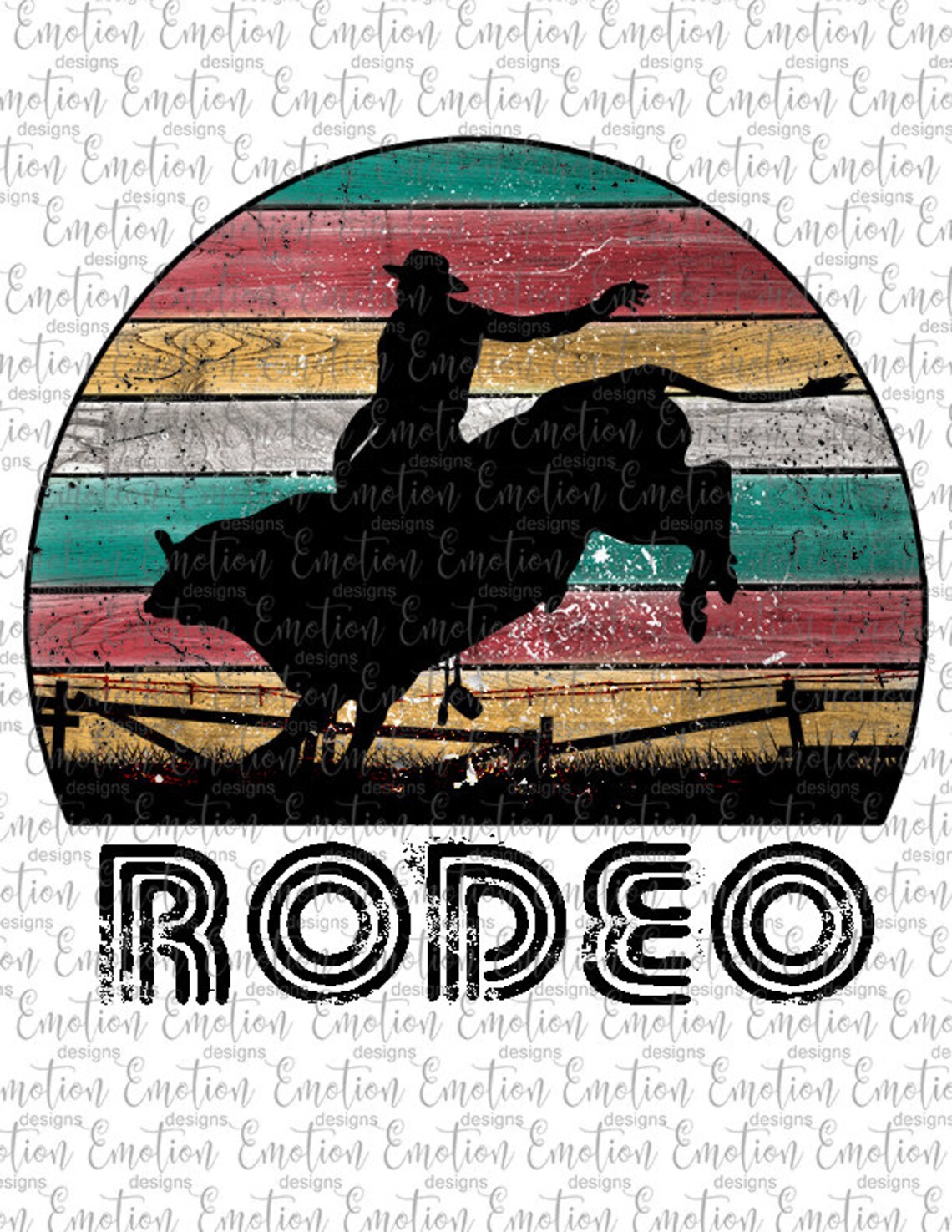 Rodeo Bull Rider Vintage PNG Clipart Instant Download - Etsy