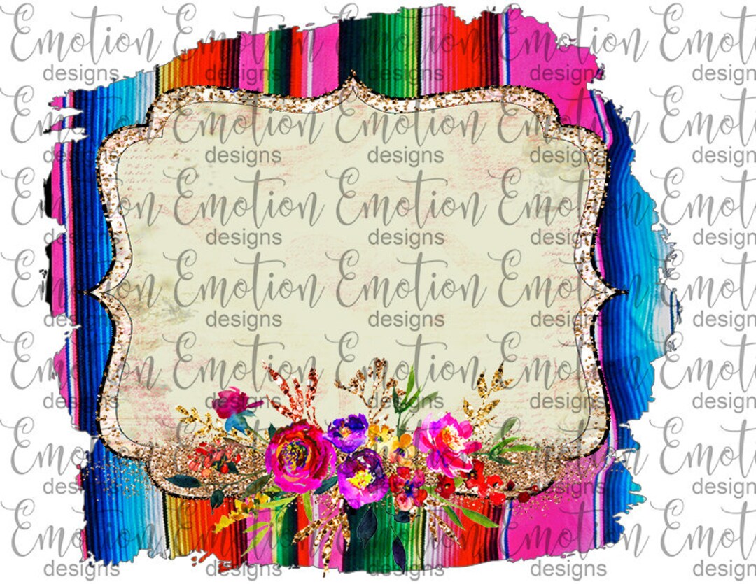 Serape Frame, Instant Download, Sublimation Graphics, PNG, DTF Printing ...