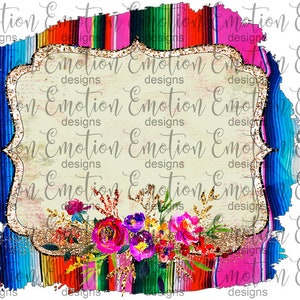 Serape Frame, Instant Download, Sublimation Graphics, PNG, DTF Printing ...