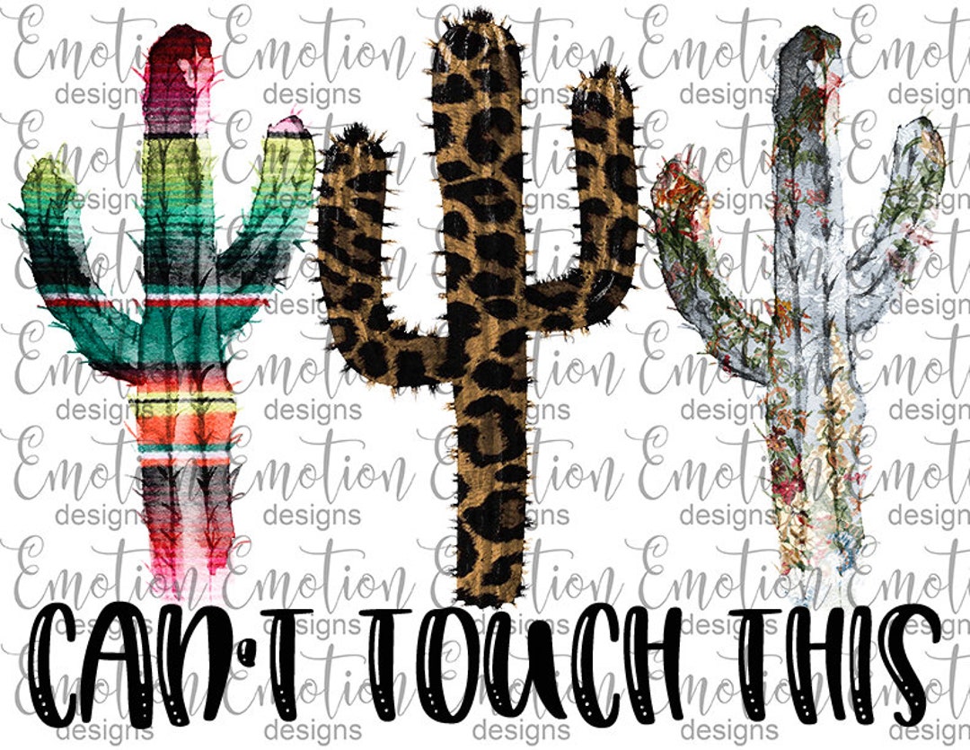 Can't Touch This PNG, Cactus, Summer, Clipart, Instant Download ...