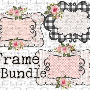 Doodle Frame Bundle, Instant Download, Clipart, Sublimation, PNG, DTF ...