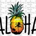 Aloha PNG, Pineapple, Clipart, Instant Download, Sublimation Graphics ...