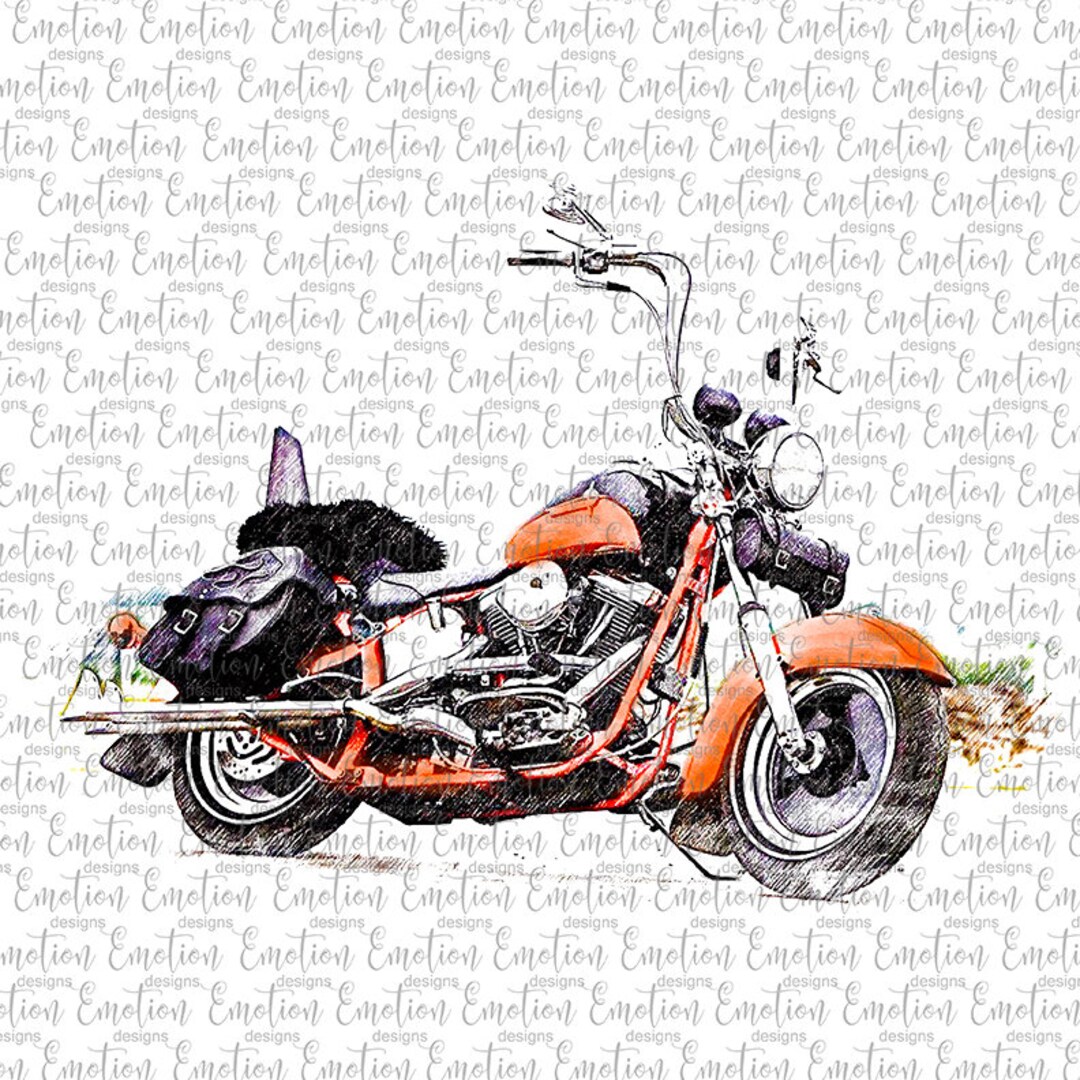 Motorcycle PNG, Instant Download, Sublimation Graphics, Clipart, DTF ...