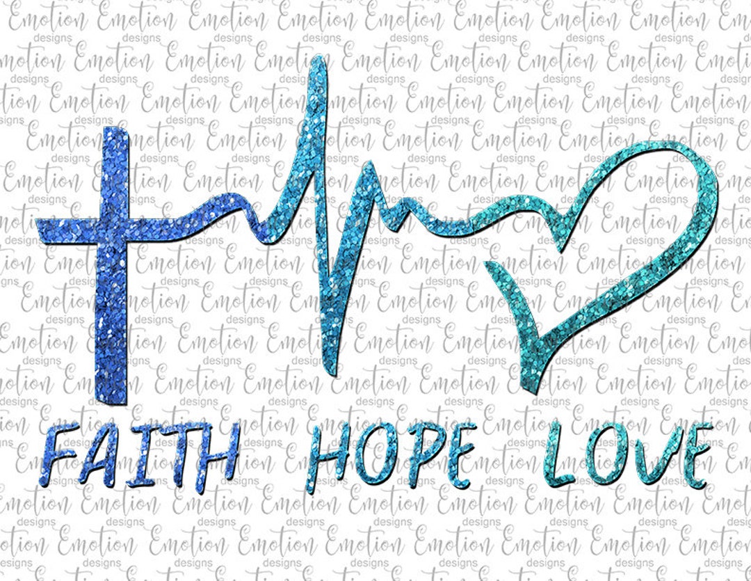 Faith Hope Love Clipart, Instant Download, Sublimation Graphics, PNG - Etsy