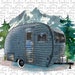 Blue Trailer Clipart, Instant Download, Sublimation Graphics, PNG, DTF ...