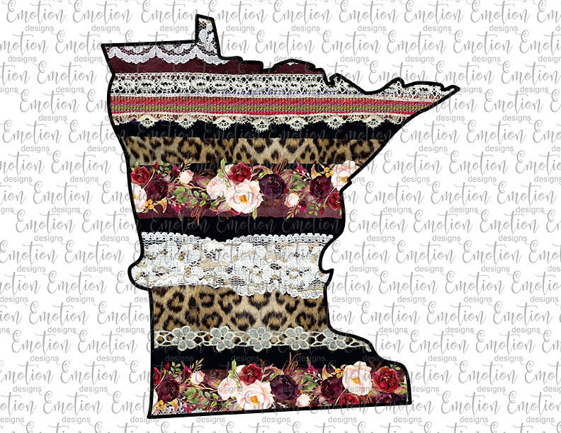Victorian Lace Minnesota PNG instant download Sublimation | Etsy
