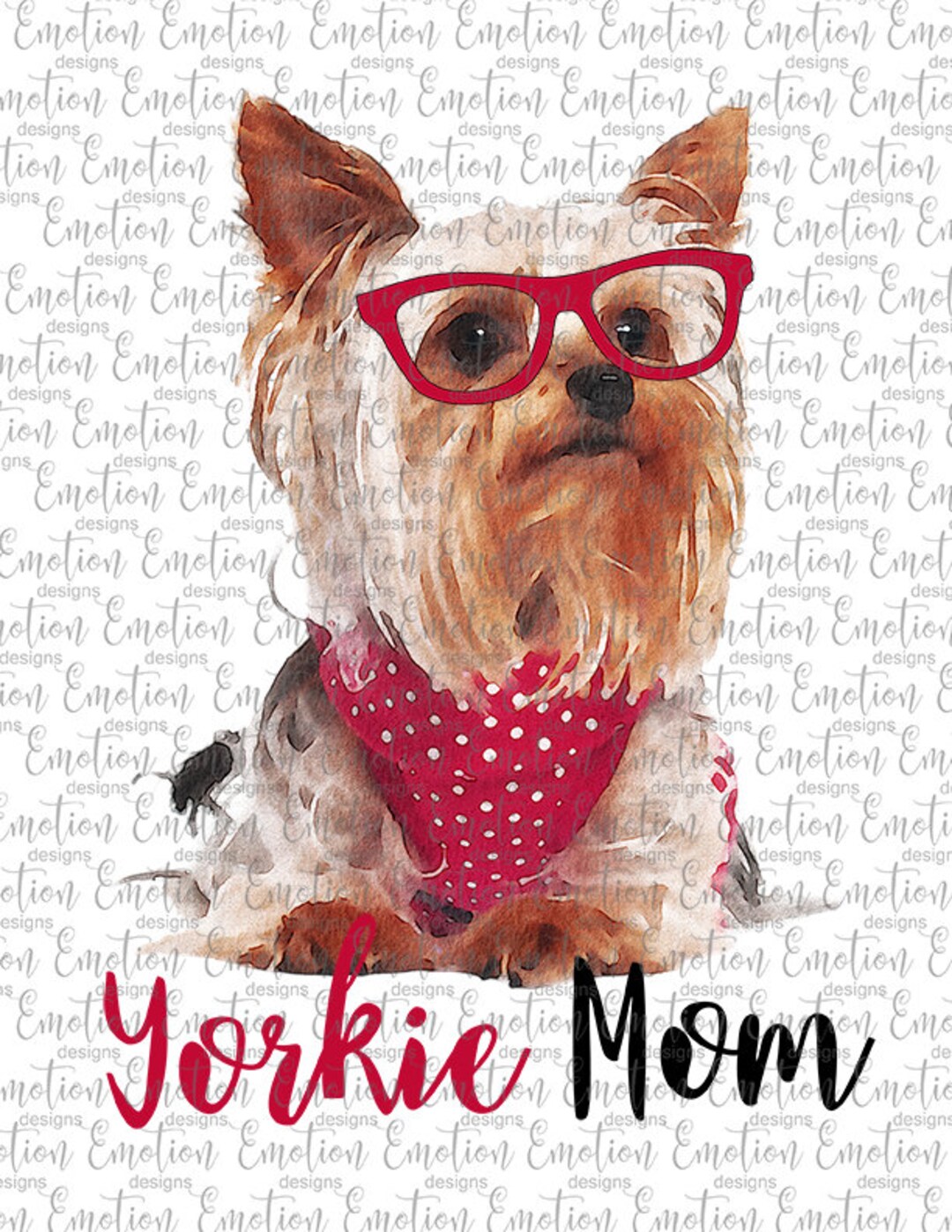 Yorkie Mom, Yorkshire Terrier Mom PNG, Instant Download, Sublimation ...