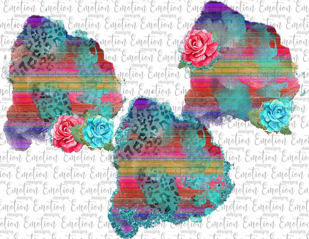 Leopard Serape Background Clip Art Bundle, Instant Download - Etsy