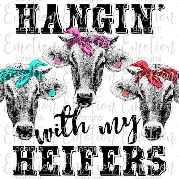 Hanging With My Heifers Svg - Etsy