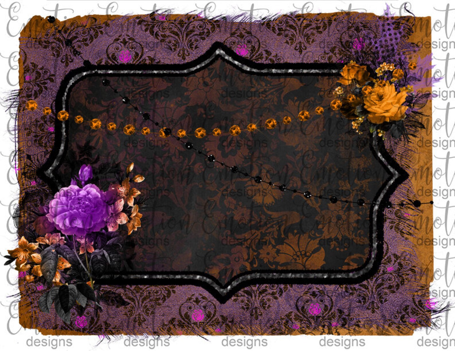 Purple Rust Frame Instant Download Sublimation Graphics PNG - Etsy