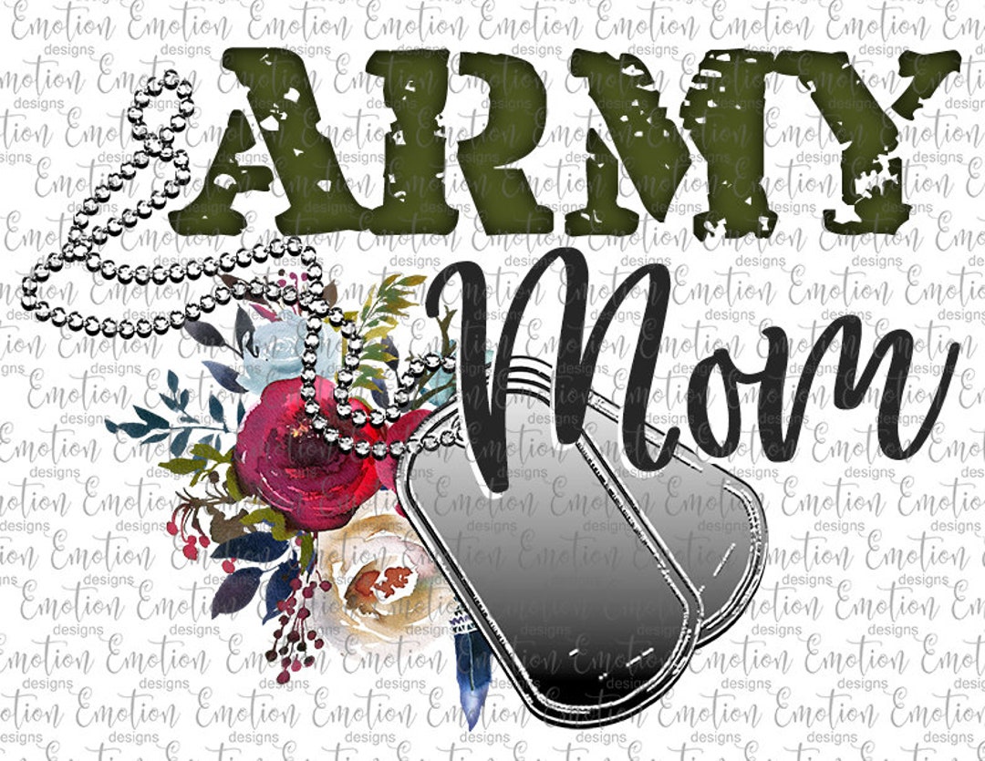 Army Mom Clipart, Instant Download, Sublimation Graphics, PNG, DTF ...