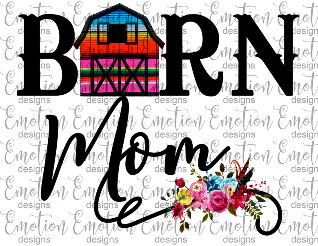 Barn Mom PNG Clipart, Instant Download, Sublimation Graphic, DTF ...