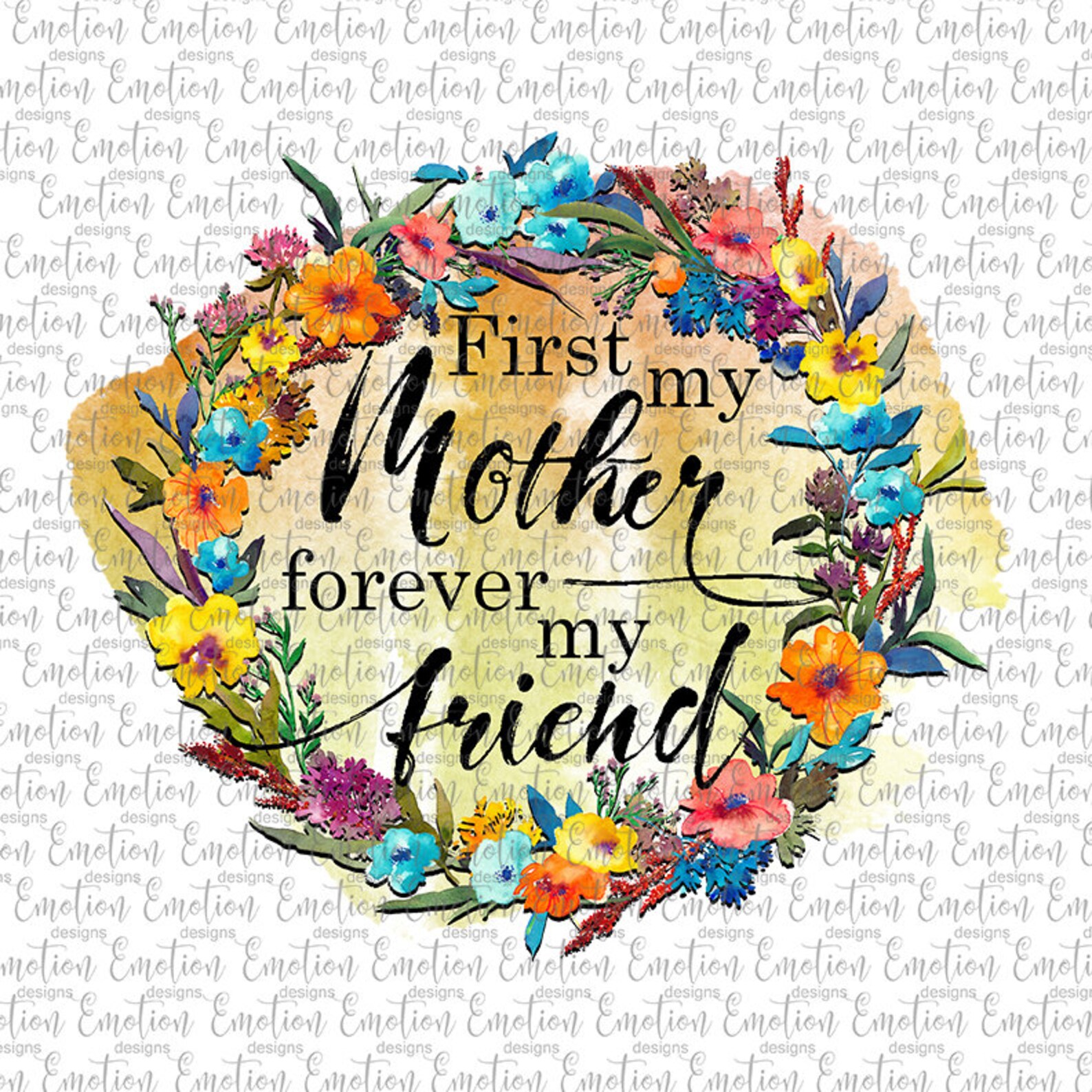 First My Mother Clipart, Instant Download, Sublimation Graphics, PNG ...