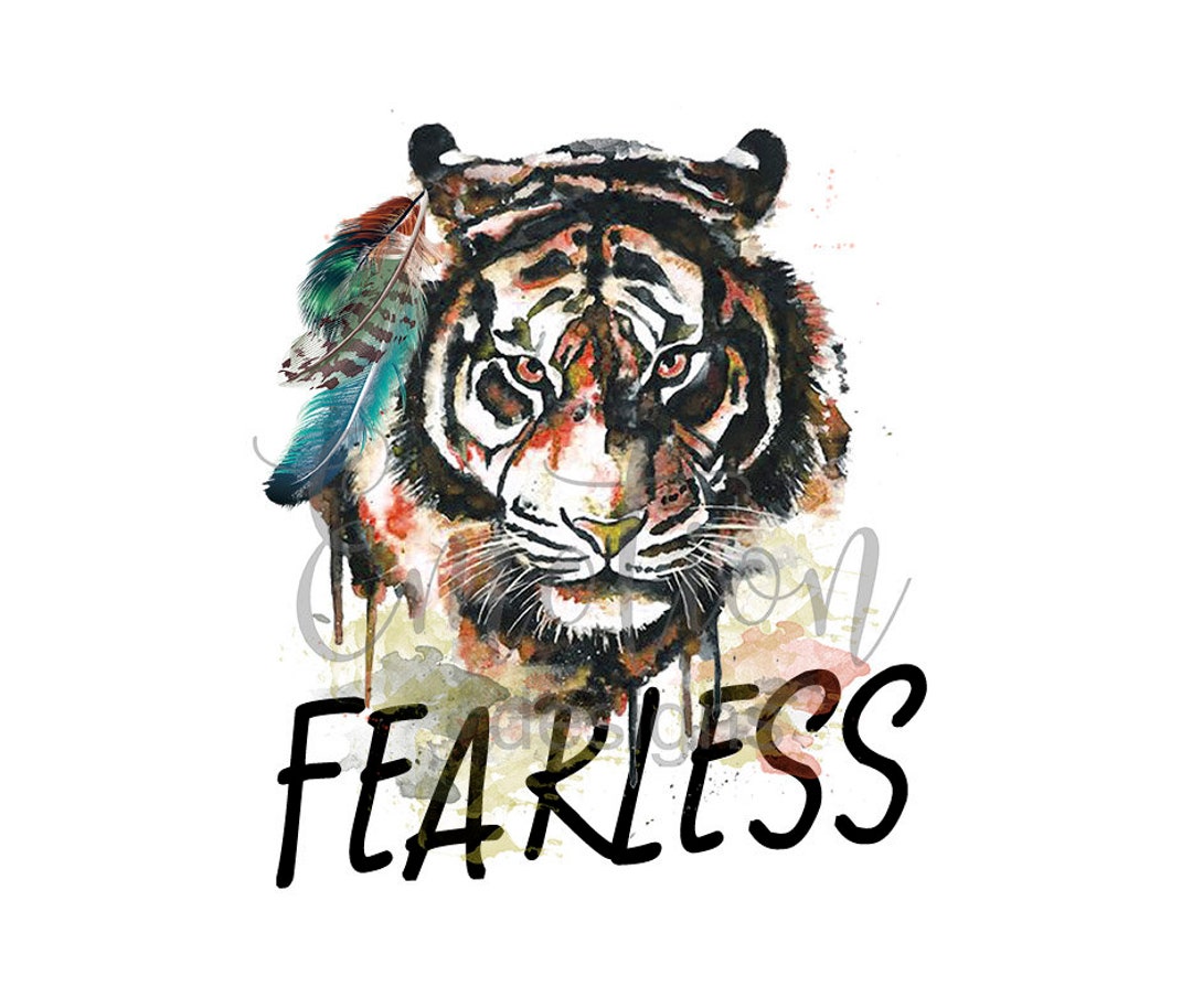 Fearless Tiger Clipart, Instant Download, Sublimation, PNG, DTF ...