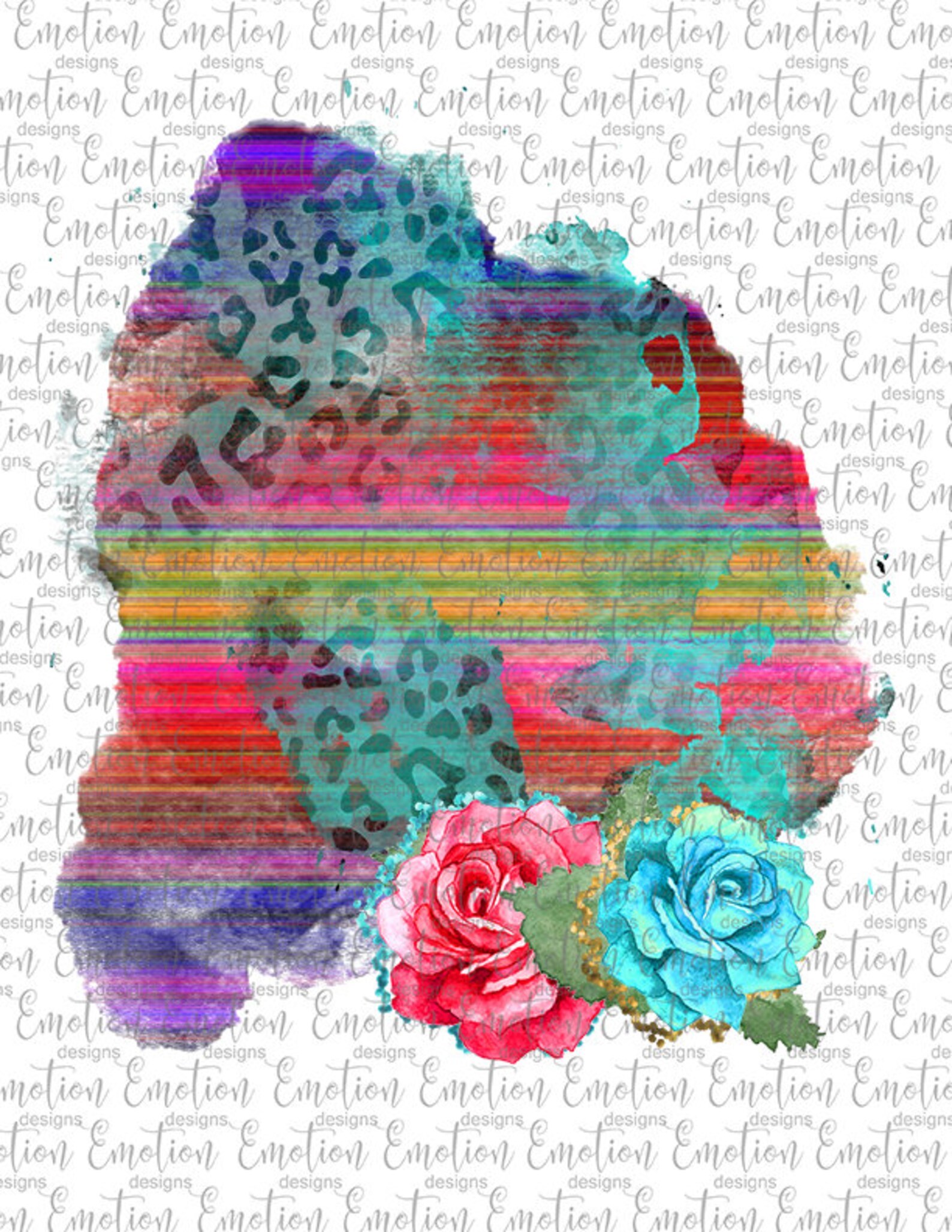 Leopard Serape Background Clip Art Bundle Instant Download - Etsy