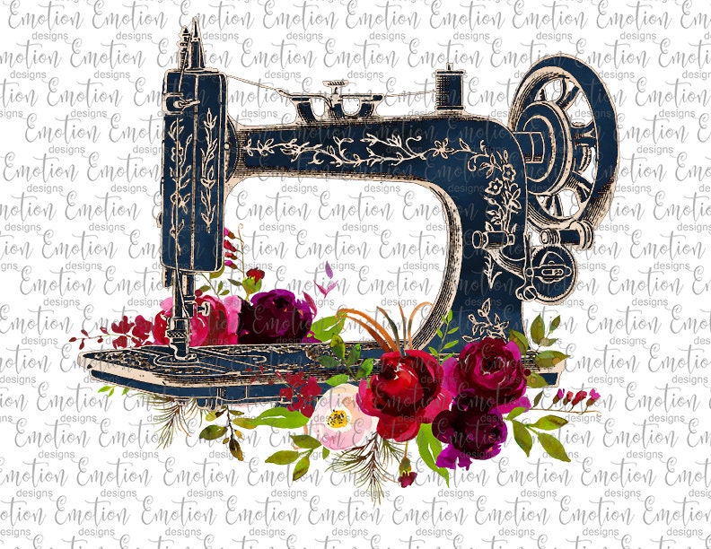 Vintage Sewing Machine Clip Art