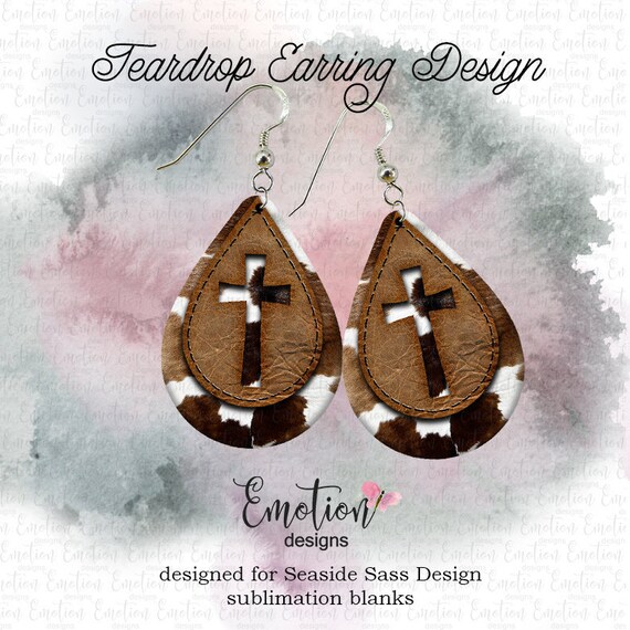 Teardrop Earring Digital Designs Instant Download | Etsy