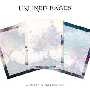 Whimsical Tree Printable Stationery, Printable Writing Paper, Printable ...