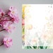 Spring Flowers Printable Stationery, Printable Writing Paper, Printable ...