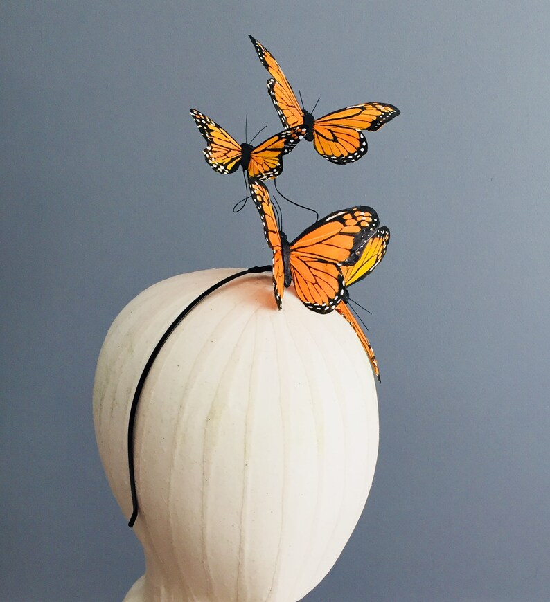 Purple Lavender Monarch Butterfly Headband Mari Gras & | Etsy