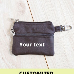 Small Custom Coin Purse, Personalized Money Pouch, Cards Holder Pouch ...