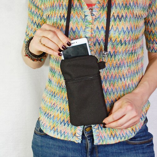 Small Neck Pouch Bag for Cell Phone Travel Neck Wallet | Etsy