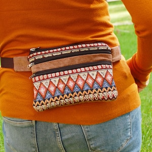 Boho Velvet Fanny Pack, Bohemian Tapestry Waist Bag - Etsy