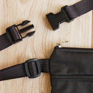 Vertical Fanny Pack for Women and Men, Flat Waterproof Waist Bag ...