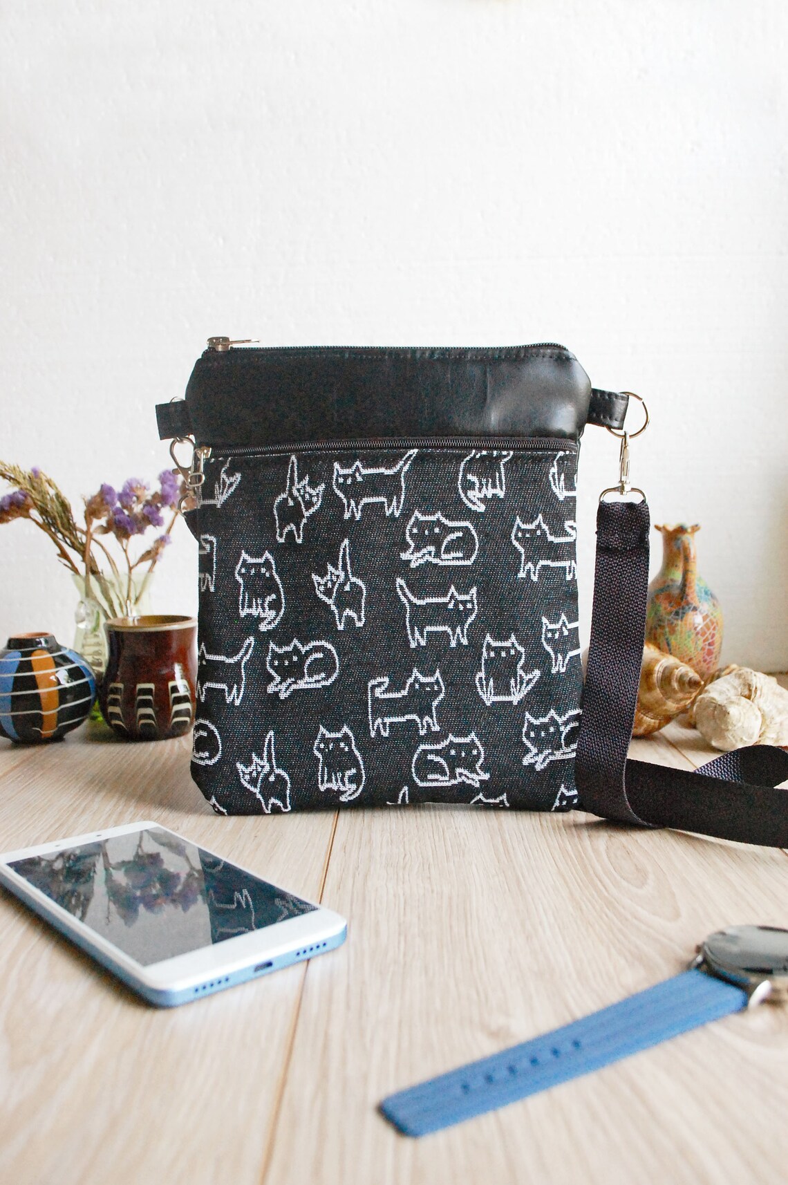 Cat Crossbody Purse for Women Cats Pouch Festival Travel - Etsy