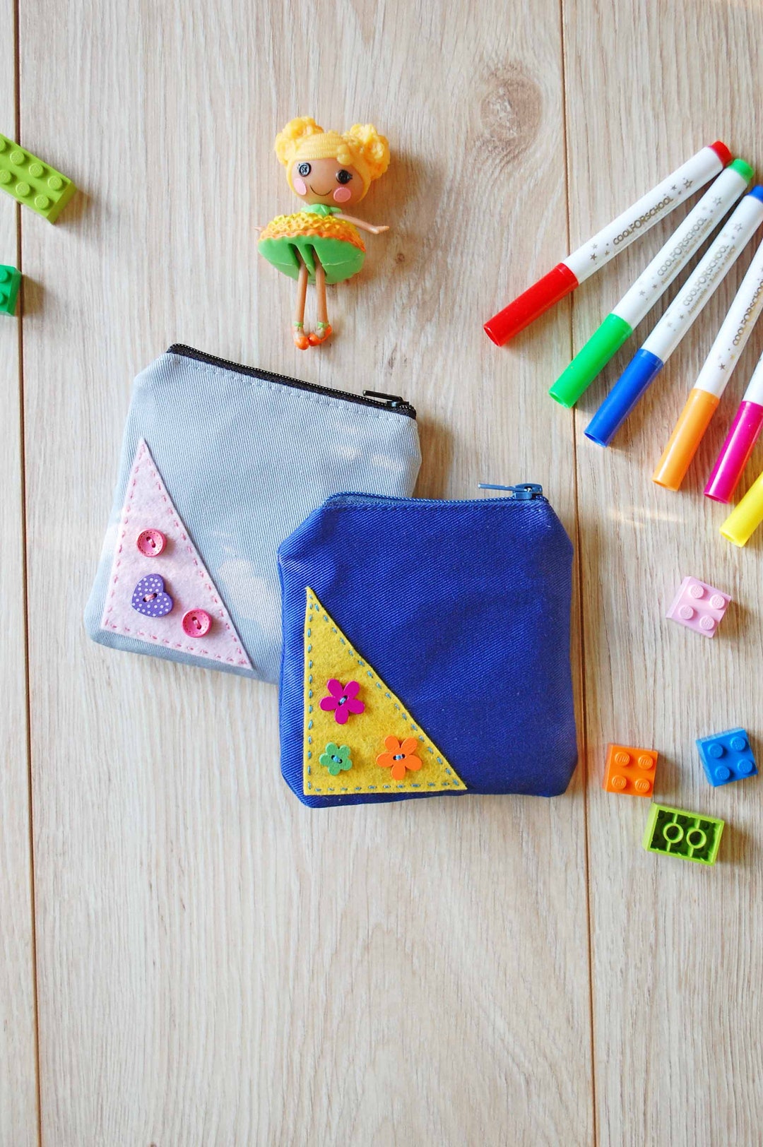 Mini Coin Purse for Kids, Pocket Money Pouch Teens, Cash and Cards Bag ...