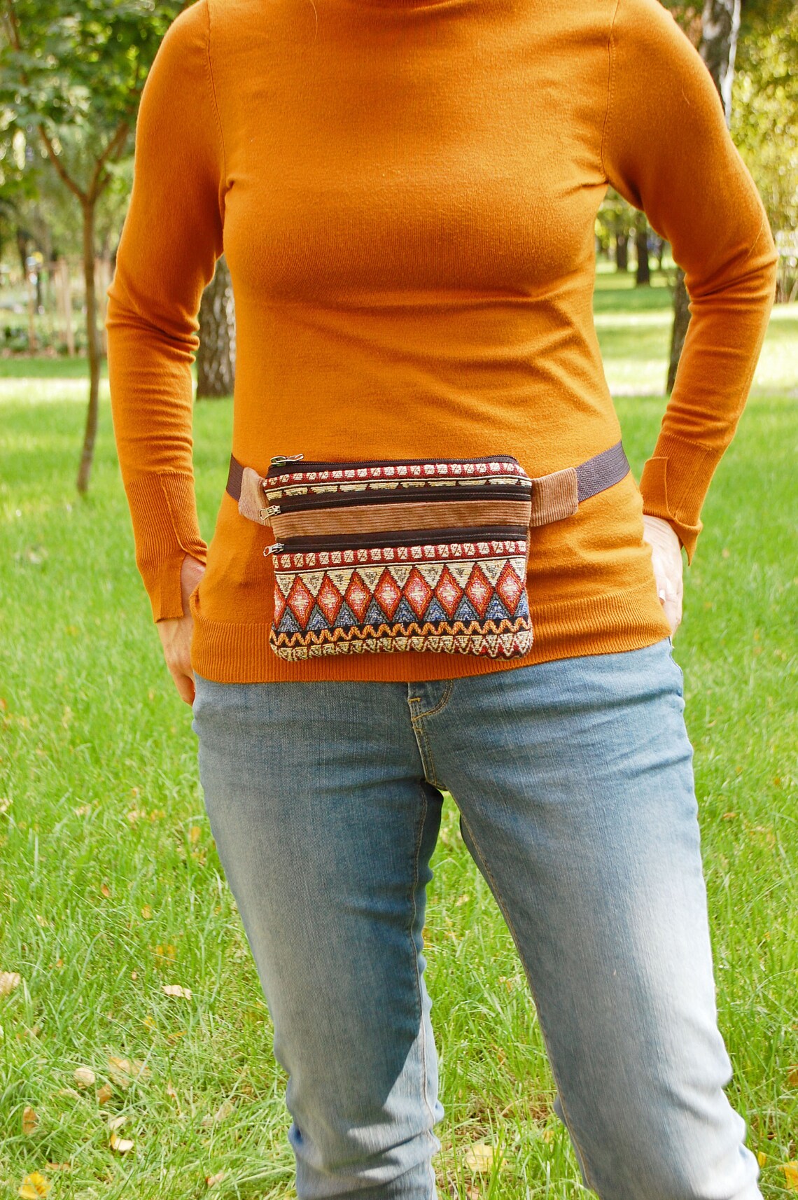 Boho Velvet Fanny Pack, Bohemian Tapestry Waist Bag - Etsy