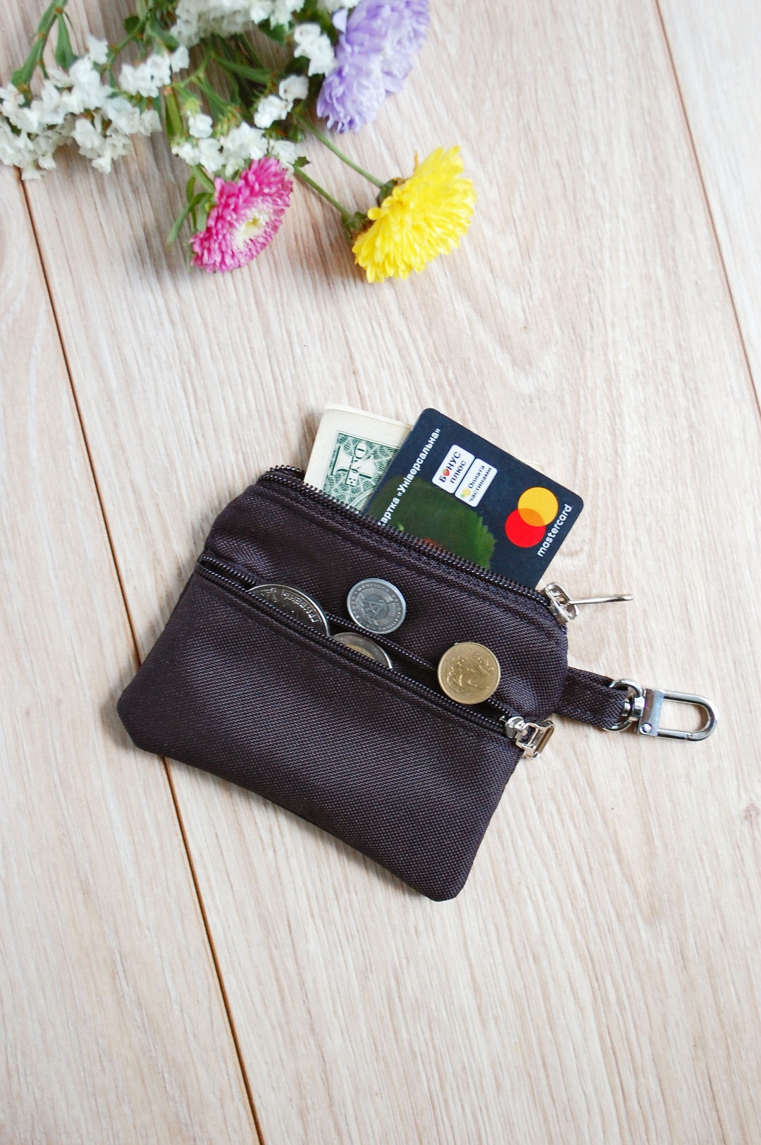 Mini Coin Purse Keychain, Small Change Money Pouch, Earphones Case ...