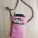 Small Cell Phone Bag With Neck Strap, Mobile Phone Sleeve, Cellphone ...