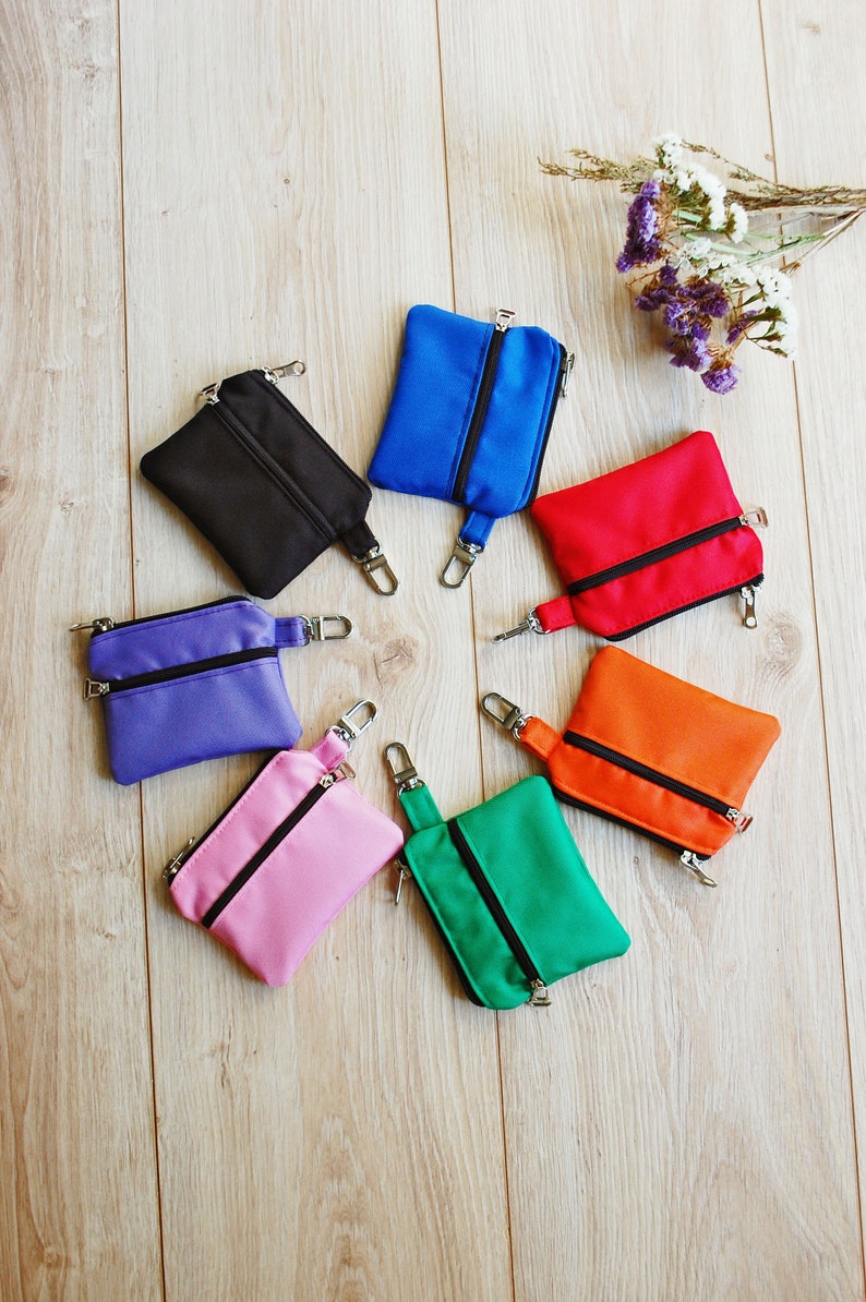 Mini Coin Purse With Clasp Card Holder Keychain Waterproof - Etsy