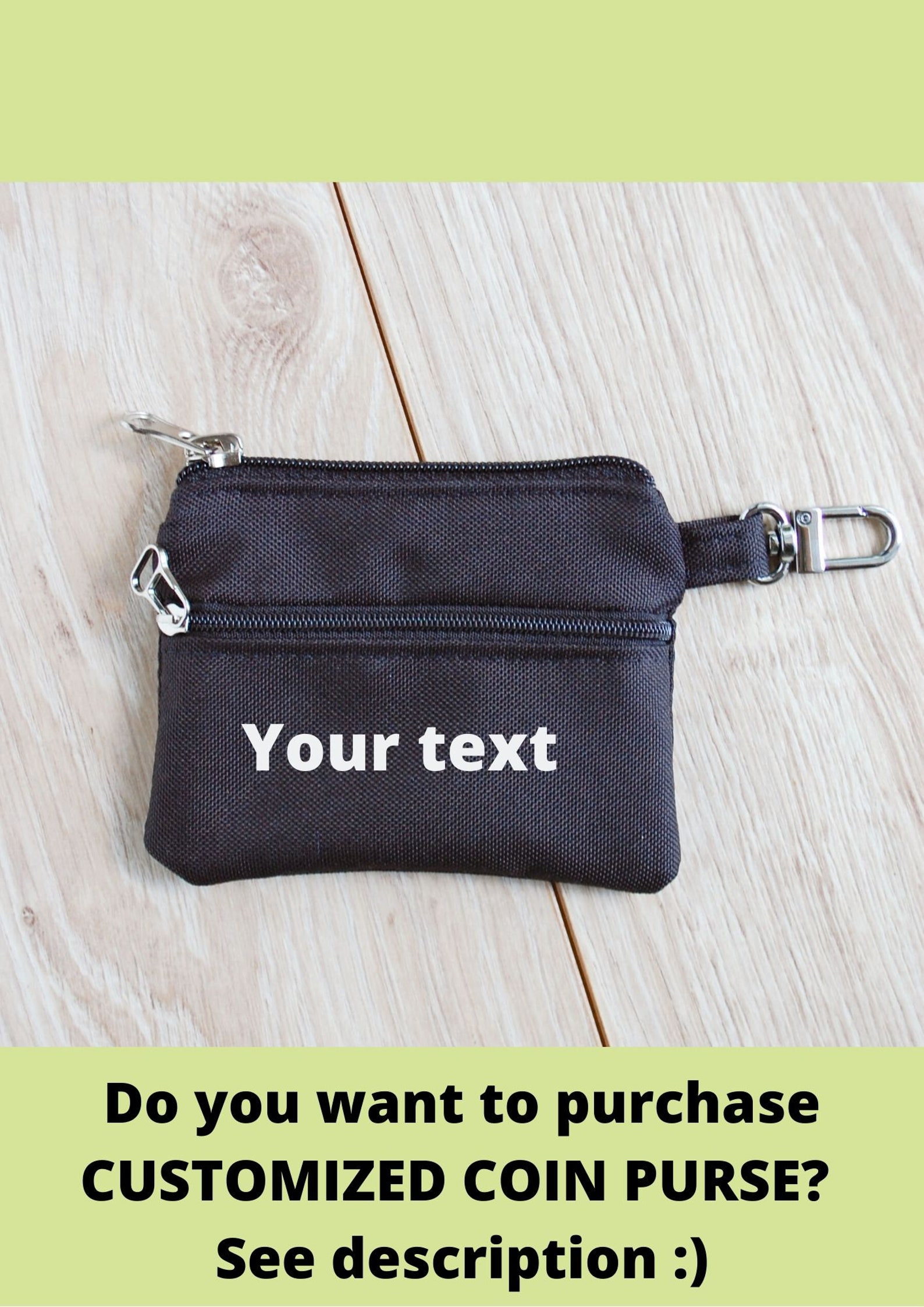 Mini Coin Purse With Clasp, Card Holder Keychain, Waterproof Money Coin ...