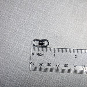 Silver Mini Connectors (2 Pcs), Double Loop Swivel Rings for Bags ...