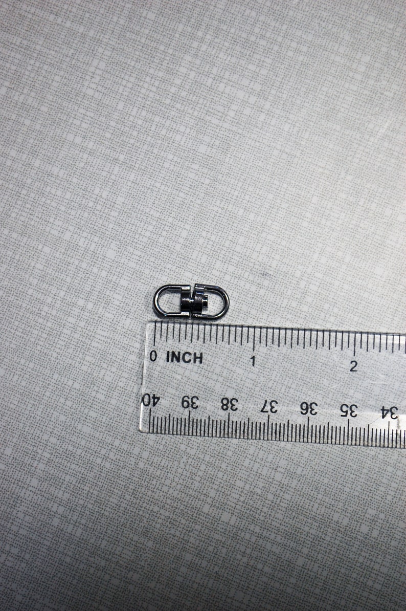 Silver Mini Connectors (2 Pcs), Double Loop Swivel Rings for Bags ...