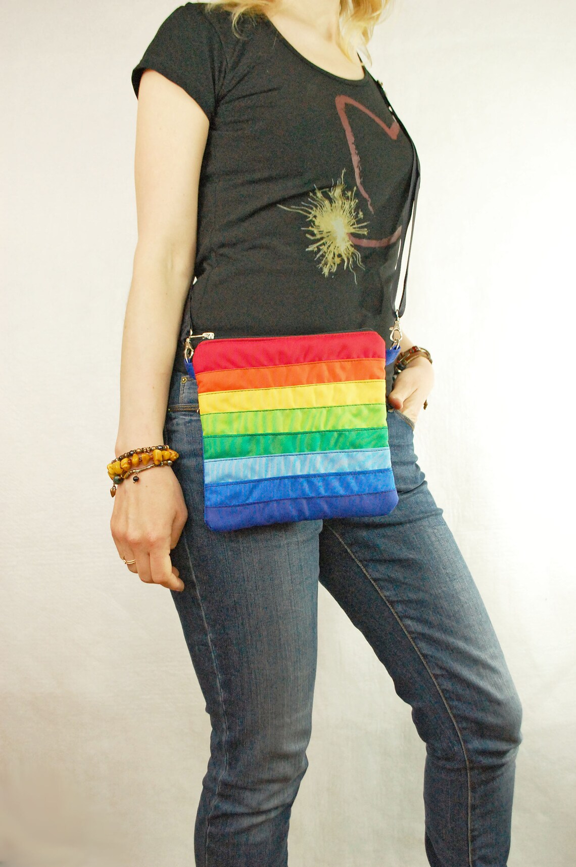 Rainbow Crossbody Bag LGBT Pride Accessory Gay Lesbian | Etsy