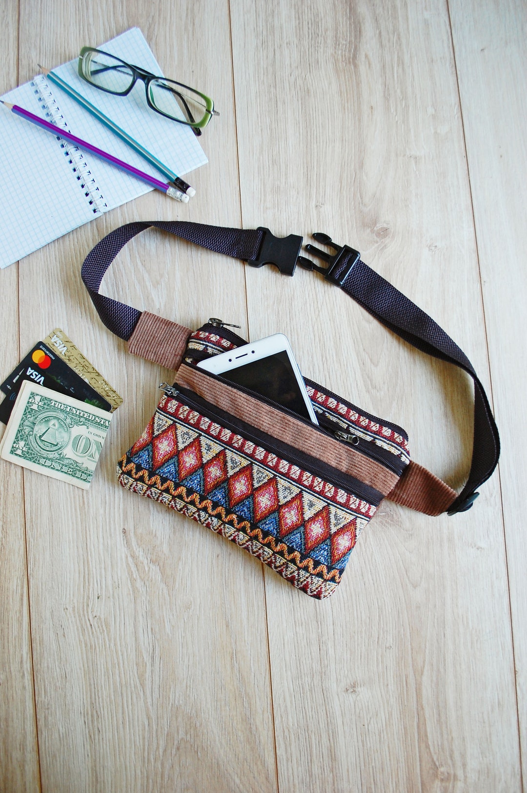 Boho Fanny Pack for Women, Ethnic Waist Bag Plus Size, Tribal Belt ...