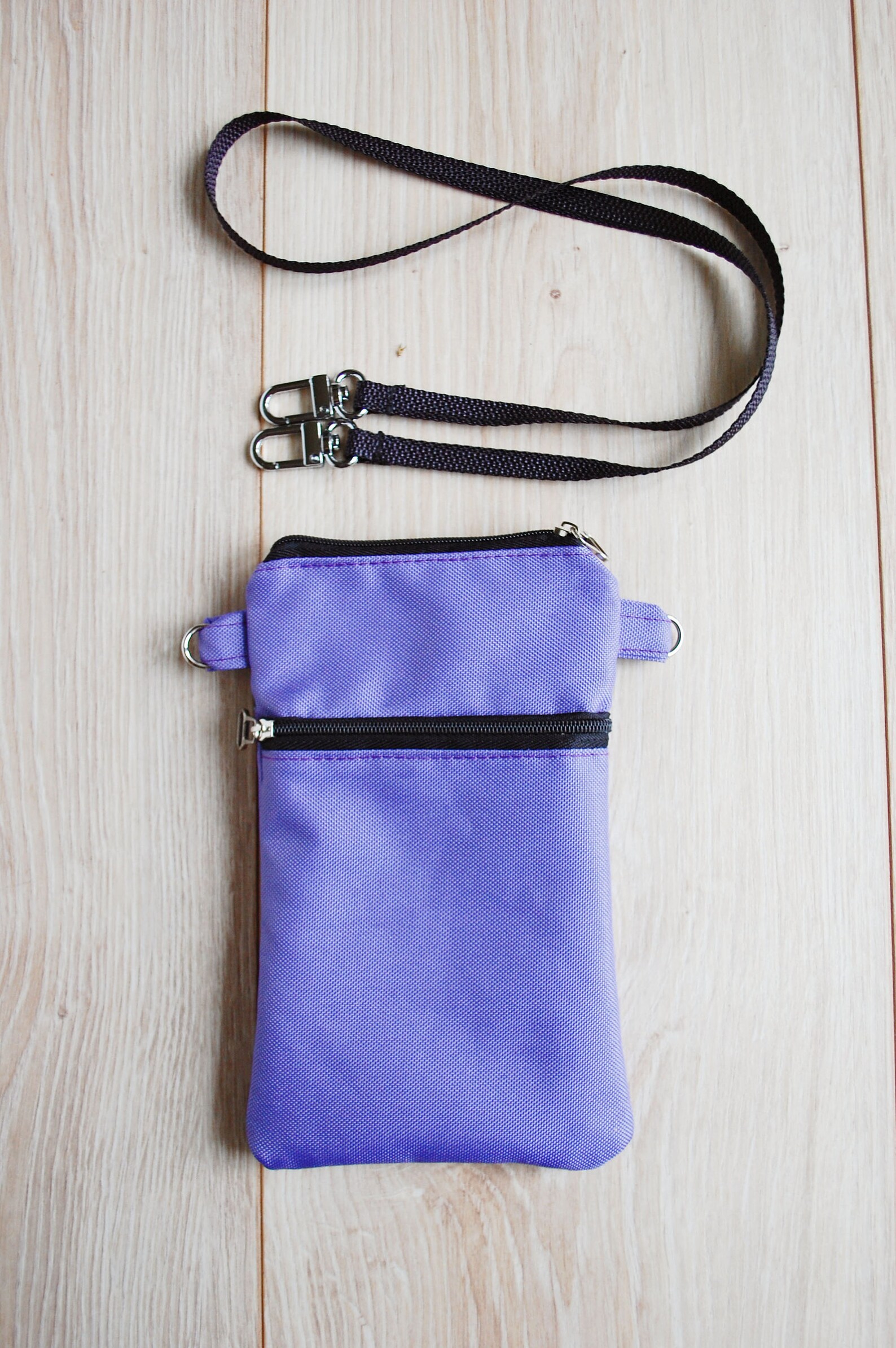 Small Lilac Neck Pouch Bag for Cell Phone Mini Travel Neck - Etsy