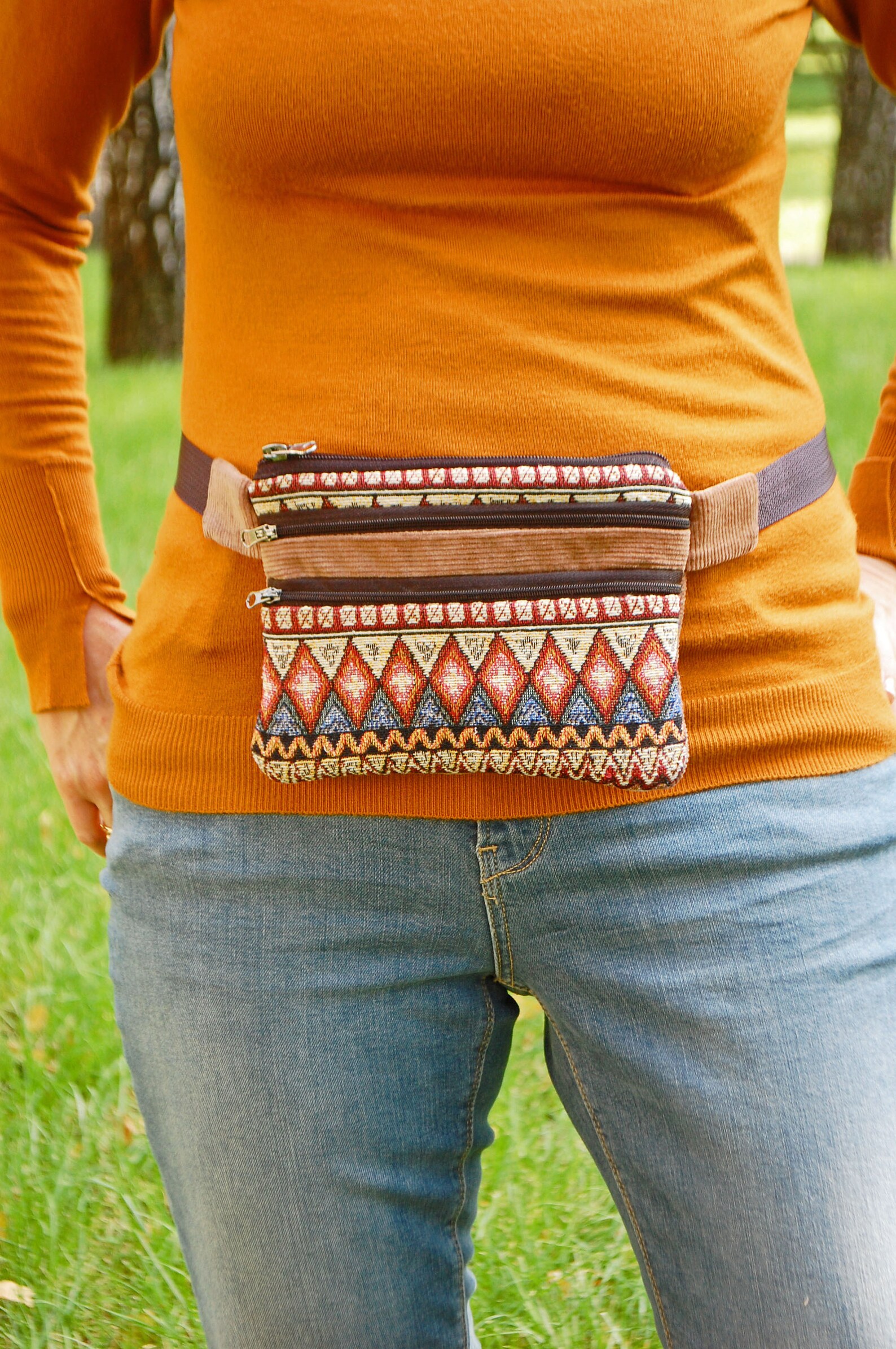 Boho Fanny Pack for Women, Ethnic Waist Bag Plus Size, Tribal Belt ...