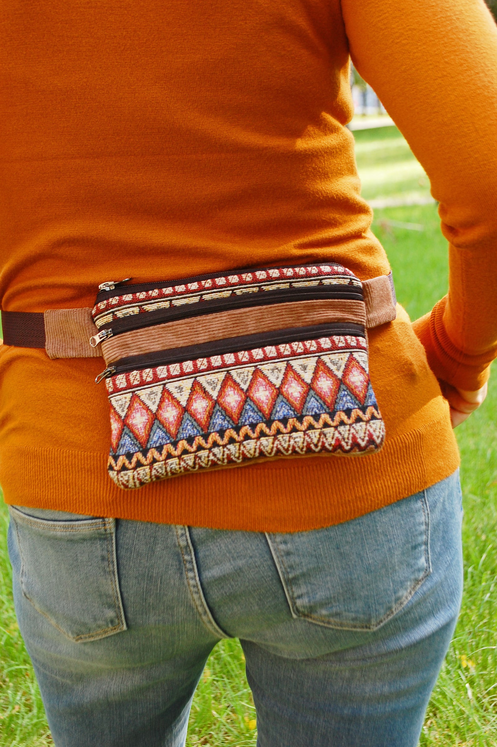 Boho Fanny Pack for Women, Ethnic Waist Bag Plus Size, Tribal Belt ...