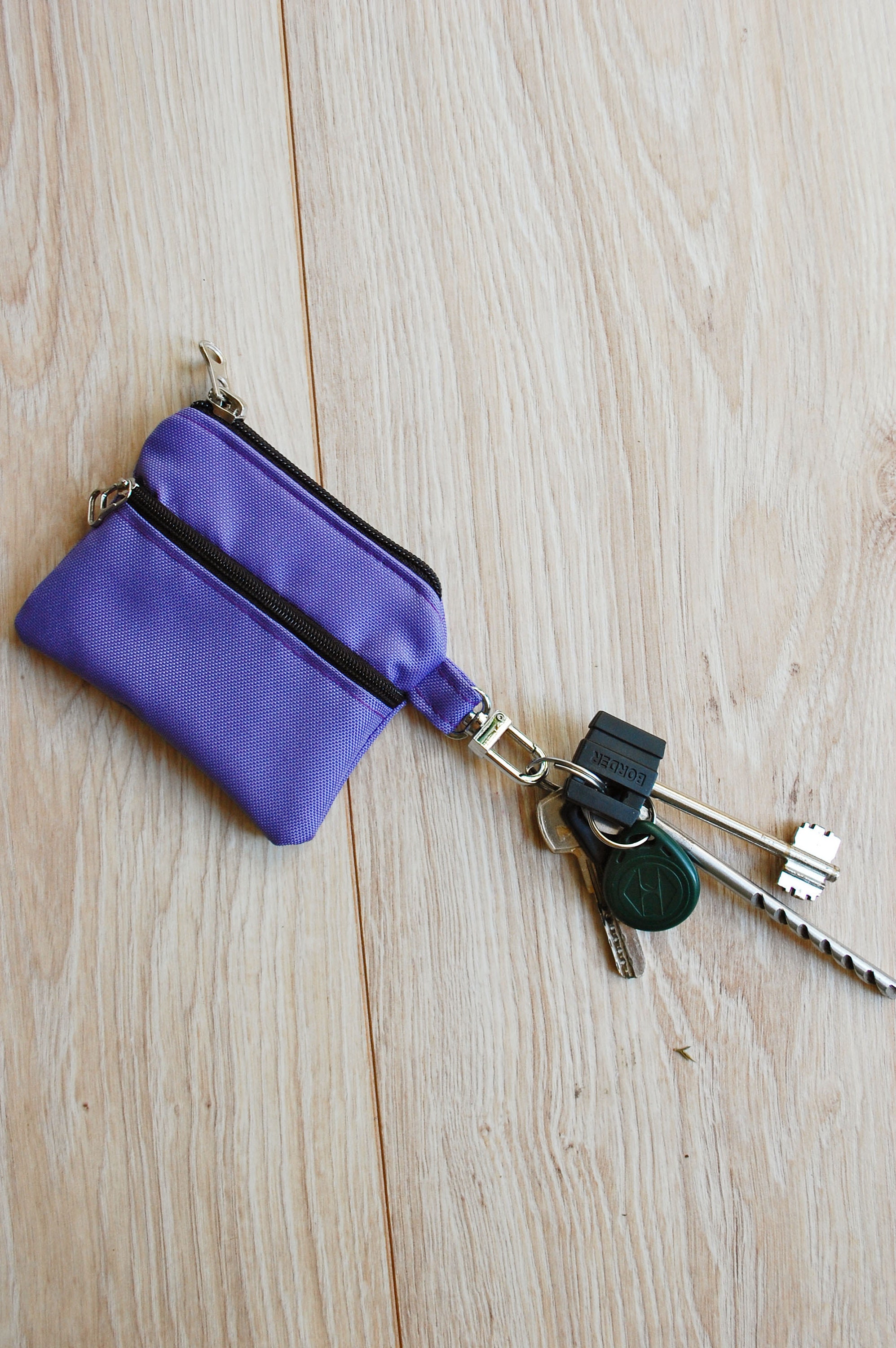Nylon Coin Purse, Change Card Holder Pouch, Mini Keychain Bag - Etsy