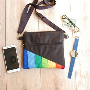 Rainbow Crossbody Bag, Waterproof Nylon, LGBTQ Pride Purse - Etsy