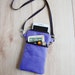 Small Black Cell Phone Neck Bag Case, Necklace Bag Mobile Phone Sleeve ...