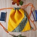 Yellow Linen Matching Bags Set: Drawstring Backpack and Tote - Etsy