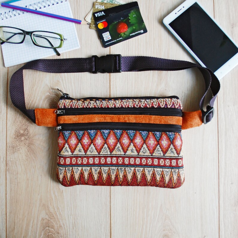 Burnt Orange Fanny Pack for Women Ladies Boho Waist Bag | Etsy